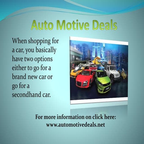 Auto motive deals | PPT
