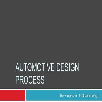 Automotive design process | PPTX