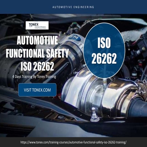 Automotive Functional Safety ISO 26262 Training Bootcamp - Tonex Training | PPTX | Automotive ...