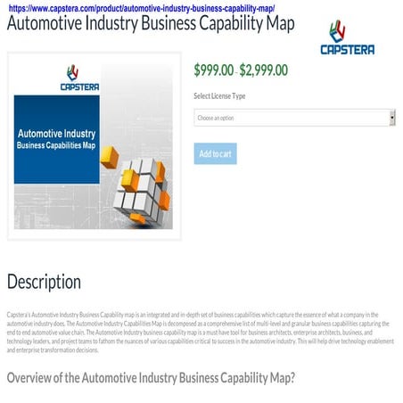 Automotive industry business capability map | PDF