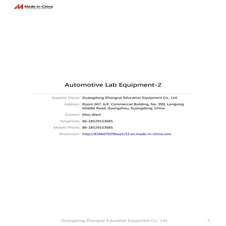 Automotive lab equipment 2 | PDF