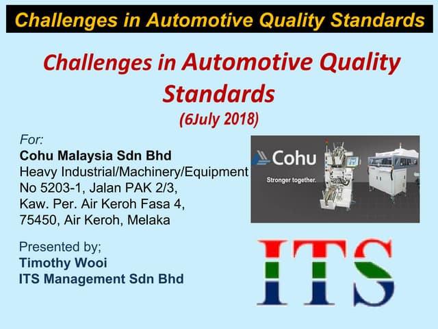 List of mandatory IATF 16949 documents | PDF