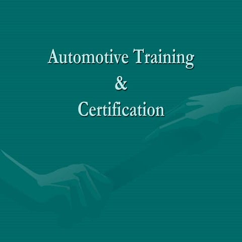 Automotive training | PPTX
