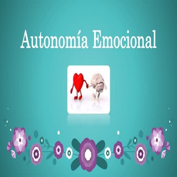 Autonomía emocional | PPTX