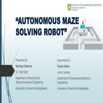 Maze Solver Robot Using Arduino 