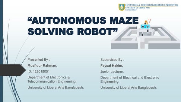 Maze Solver Robot Using Arduino
