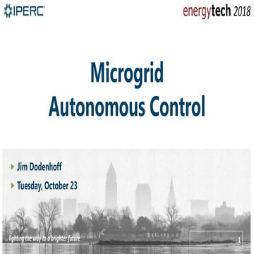 Microgrid Autonomous Control | PPTX