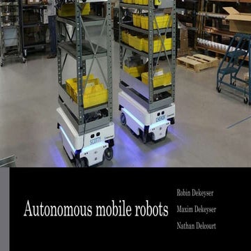 Autonomous mobile robots | PPTX