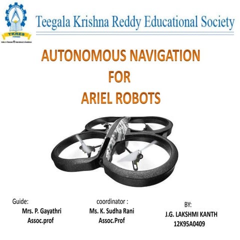 Autonomous_navigation for_ariel_robots (QUADCOPTERS) | PPTX