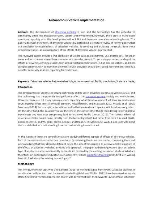 A Review Of Motion Planning For Highway Autonomous Driving Pdf