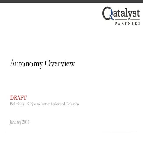 Autonomy presentation-1-505952 | PDF