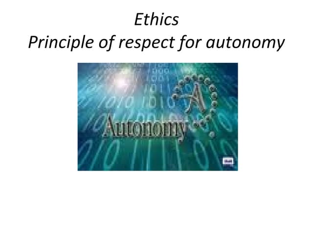 The four ethical principles | PPTX