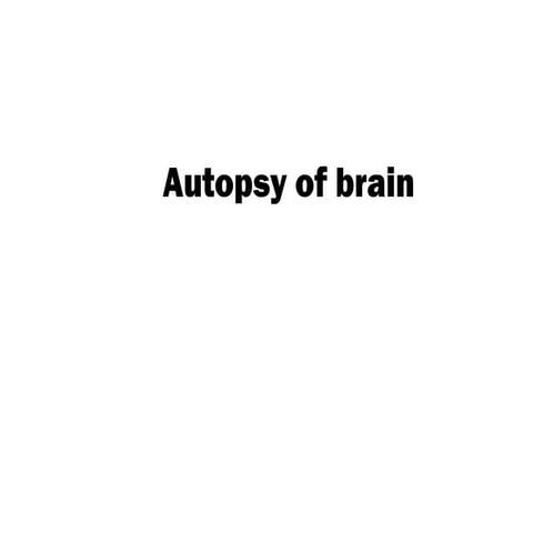 Autopsy internal examination, Forensic Medicine, Post-mortem ...