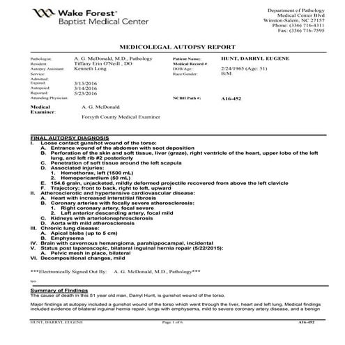 Autopsy Report | PDF