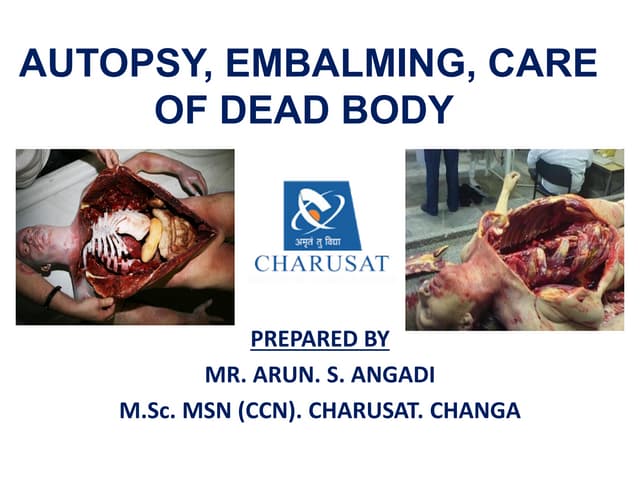 Death & Care of dead body | PPTX