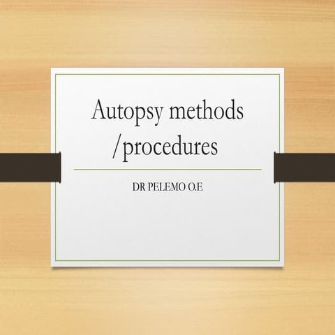 Presentation autopsy incisions-.pptx. Dr. Haricharan MD RIMS Imphal ...