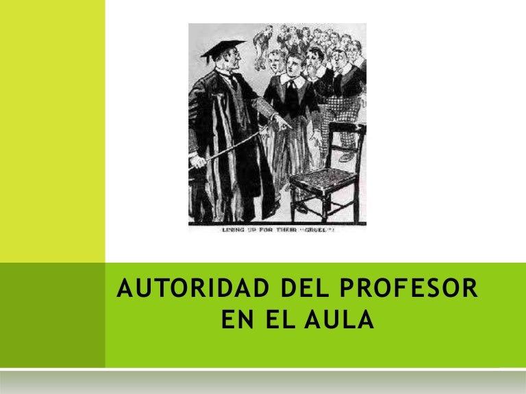 Autoridad del profesor en el aula