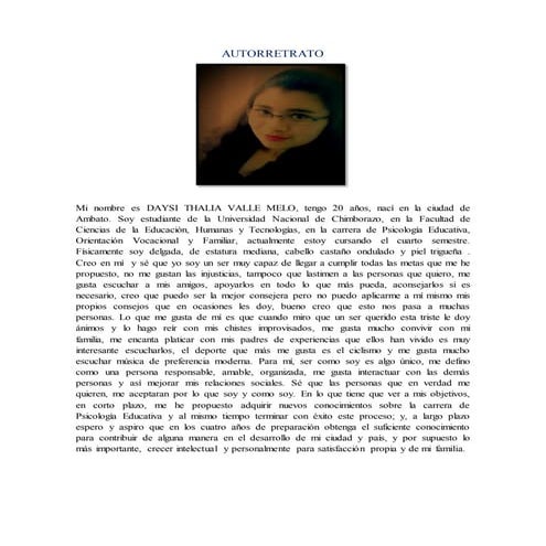 Autorretrato. | DOCX