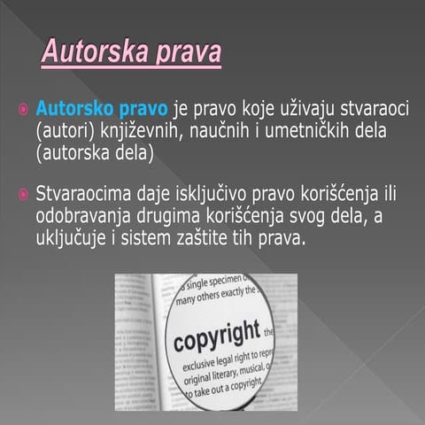 Autorska prava | PPTX