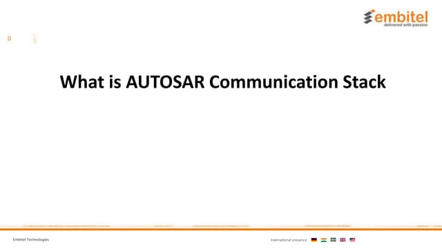 UDS: Vehicle Diagnostics in AUTOSAR Software Architecture | PPTX
