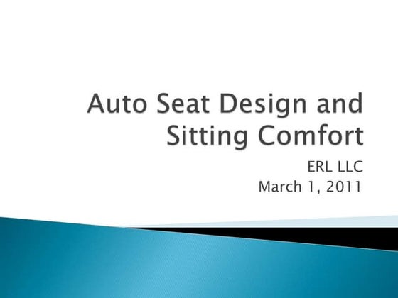 Automotive seat design | PPTX