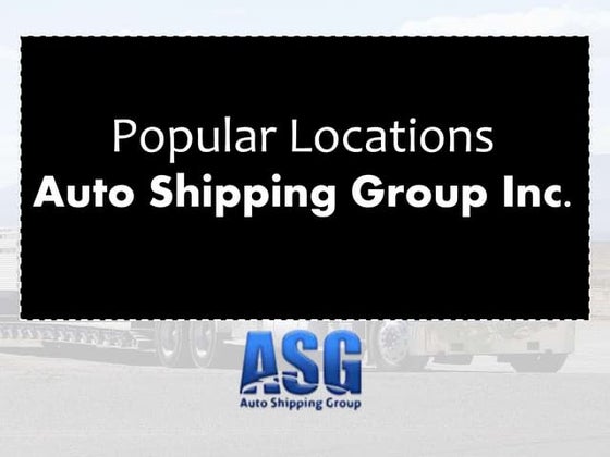 Auto Shipping Group | PPTX