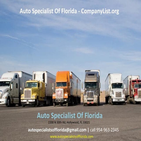 Auto specialist of florida company list.org
