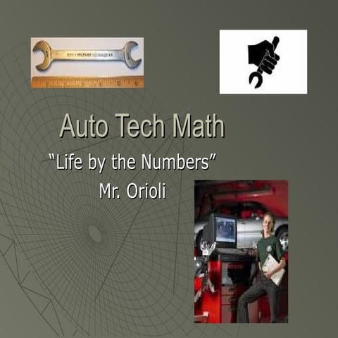 Basic Mathematics for Automotive Technician | PPT