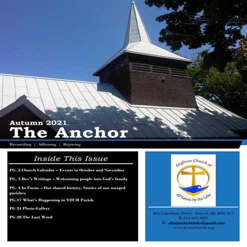 The Anchor Newsletter Autumn 2021 | PDF