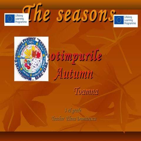 Autumn "The Seasons" Comenius Project | PPT