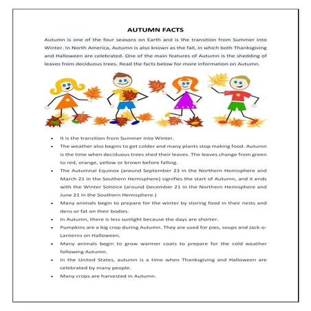 Autumn facts | PDF