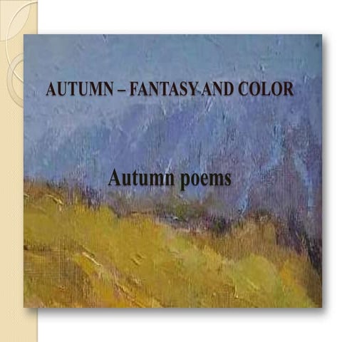 Autumn songs and poems | PDF