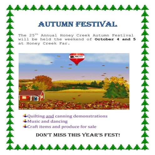 Autumn festival | DOCX