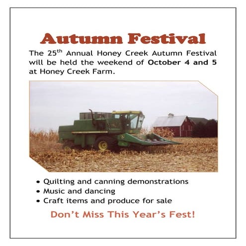 Autumn festival flyer | DOCX
