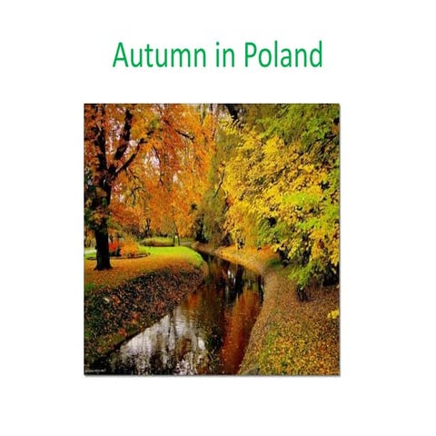 Autumn in poland | PPTX | National & Civic Holidays | Holidays
