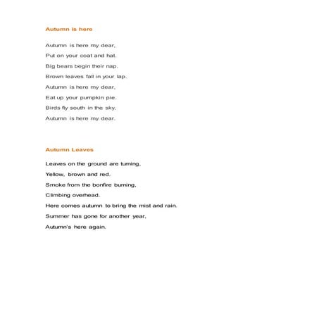 Autumn is here | DOCX