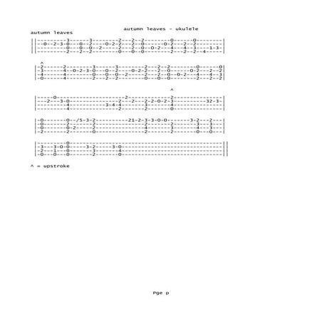(Autumn leaves ukulele | PDF