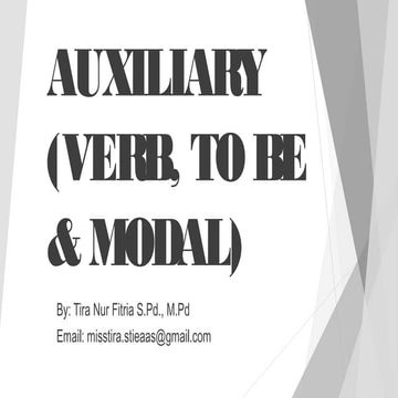 Auxiliary & Modal Verb | PPT