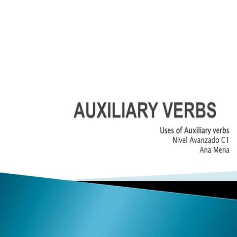 Auxiliary verbs | PPTX