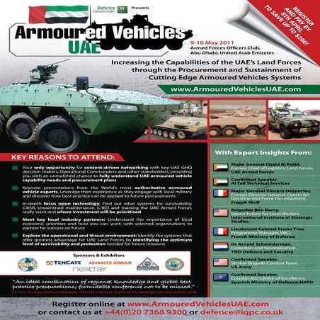 Armoured Vehicles UAE Conference Brochure | PDF