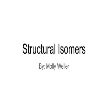 Structural isomers | PPTX
