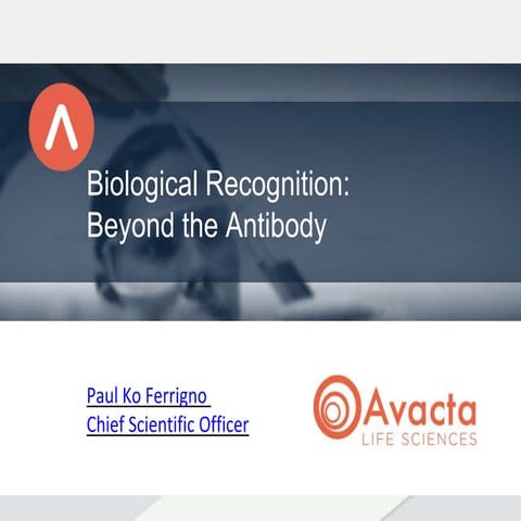 Avacta Life Sciences Affimers Presentation Global Protein Engineering ...