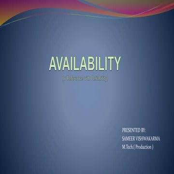 Availability | PPT