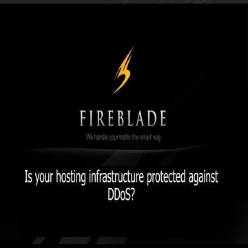 Baseline #DDoS protection for Hosting providers | PDF