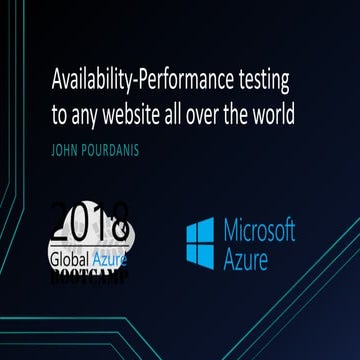 Availability performance testing with Application Insights. | PPT