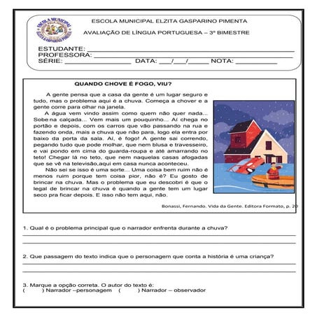 Avaliação do 1º Bimestre de Língua Portuguesa ROSELENE.pdf