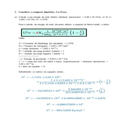 Fórmulas de Eletrostática | DOC