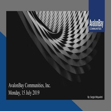 AvalonBay Communities Inc. | PDF