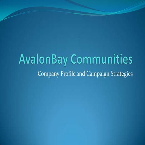 AvalonBay Communities Inc. | PDF
