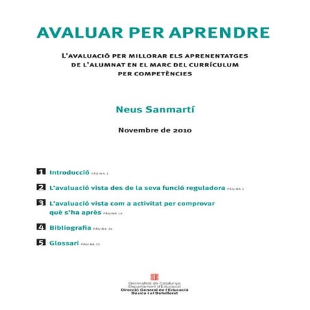 Avaluar per aprendre | PDF